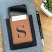 Initial Journal With Cell Phone Pocket and Pen, Personalized Notebook ...