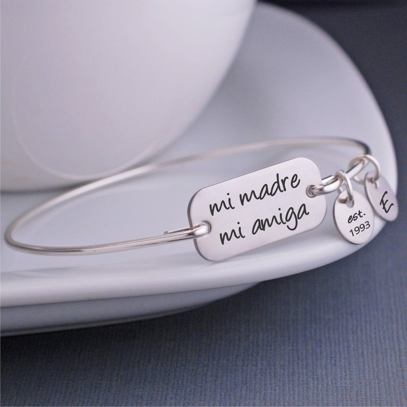 Mi Madre Mi Amiga Bracelet Spanish Mother's Day Gift - Etsy