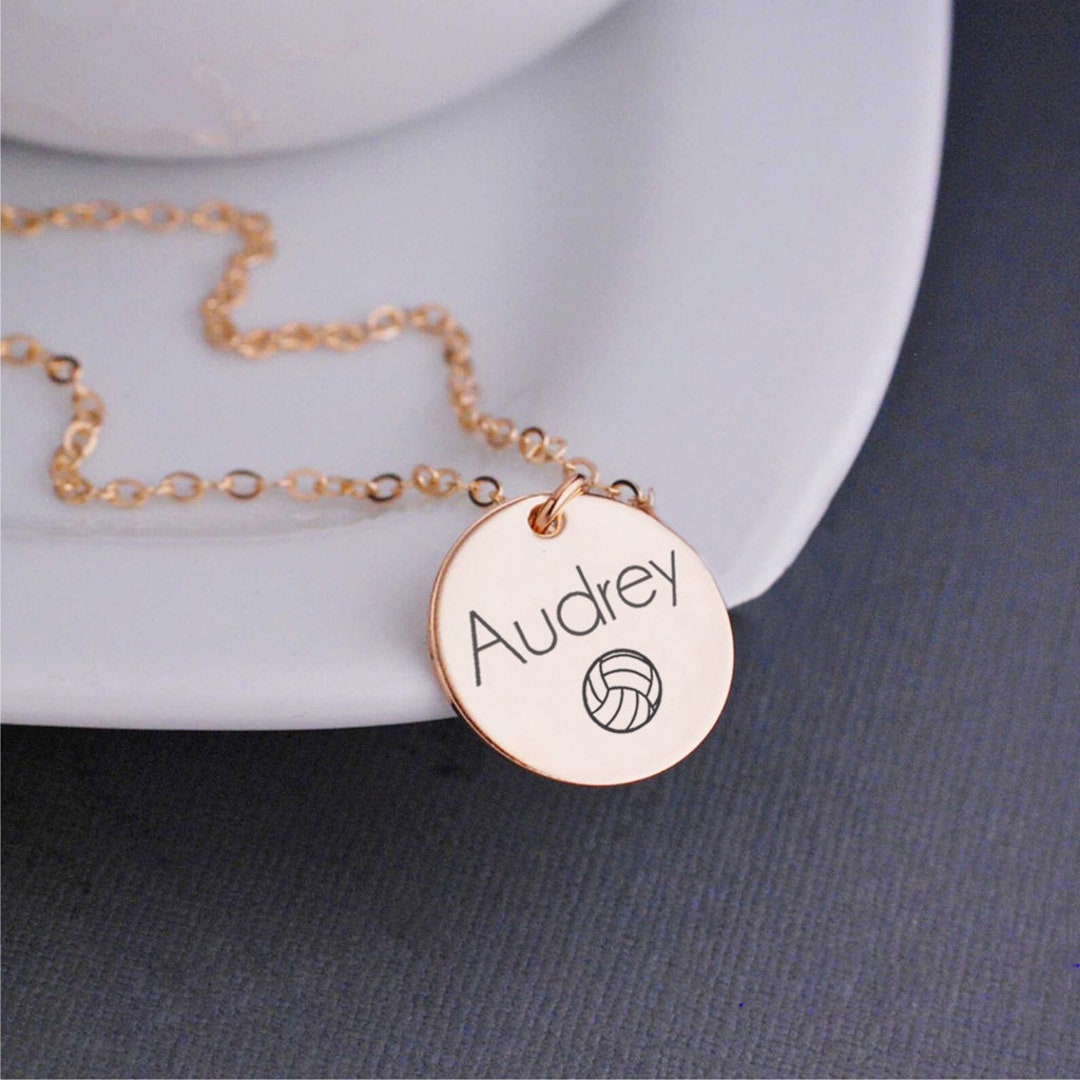 Volleyball Necklace, Volleyball Senior Gifts, Personalized Volleyball ...