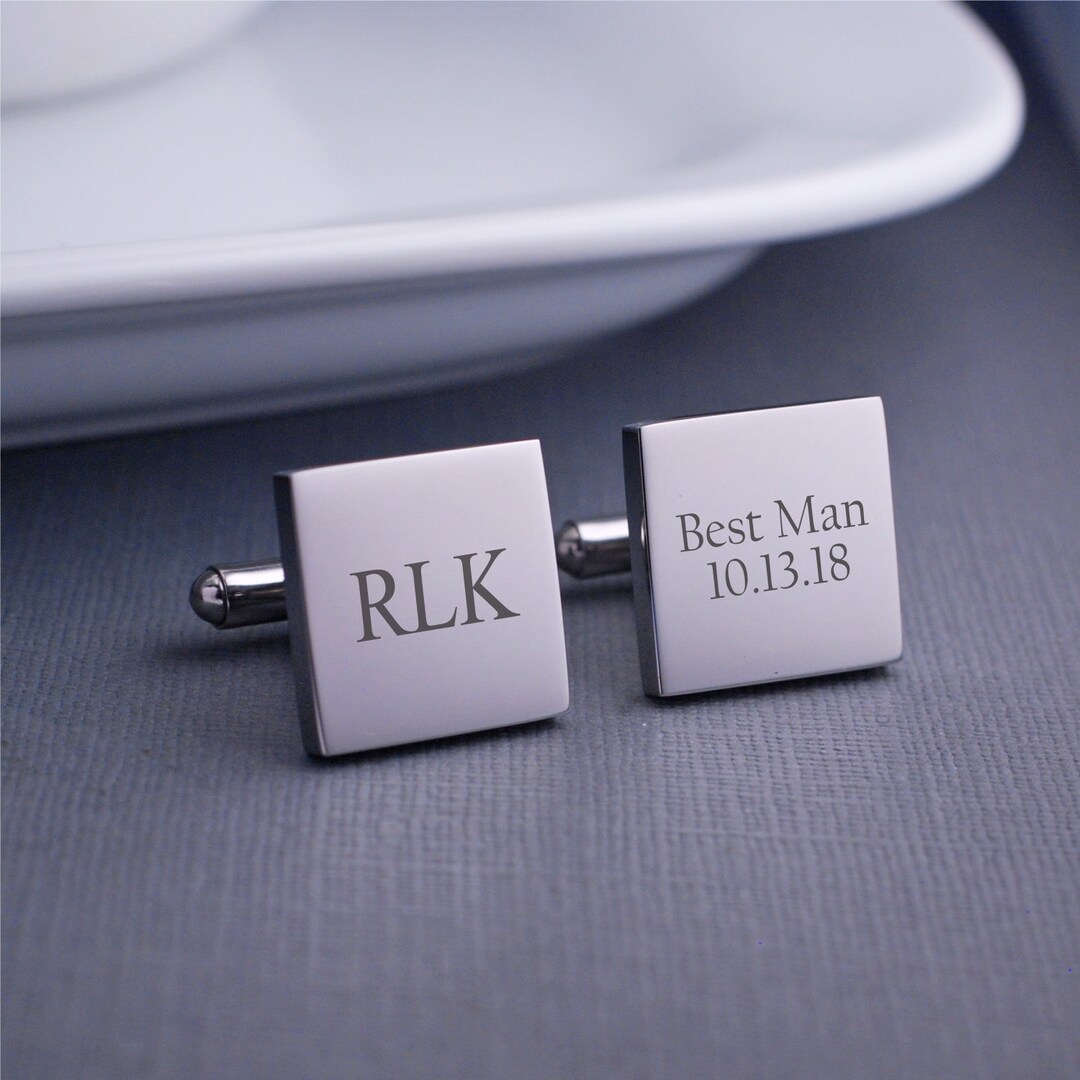 Best Man Wedding Cufflinks, Personalized Best Man Cufflinks, Best Man ...