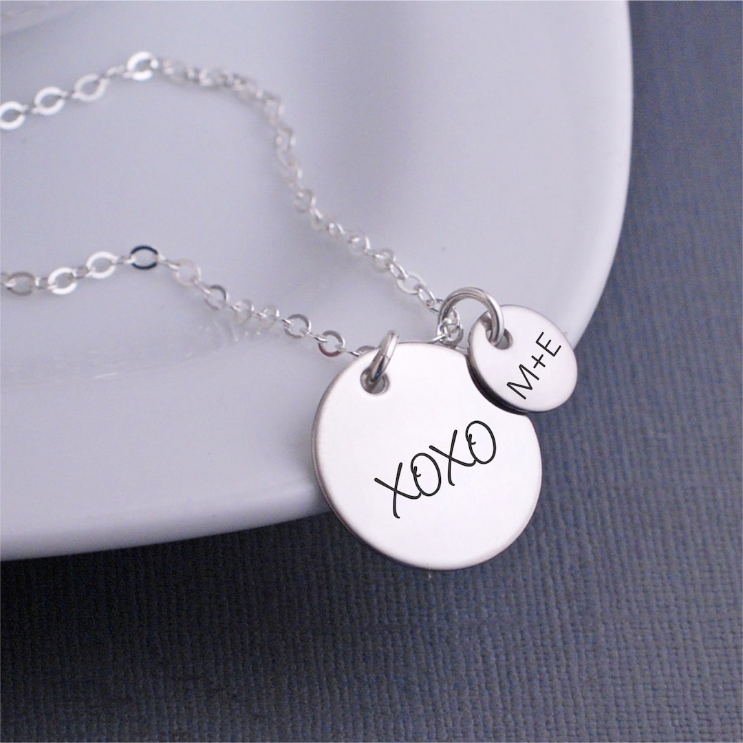 XO Necklace, Hugs and Kisses Jewelry, XOXO Jewelry, Birthday Gift for ...