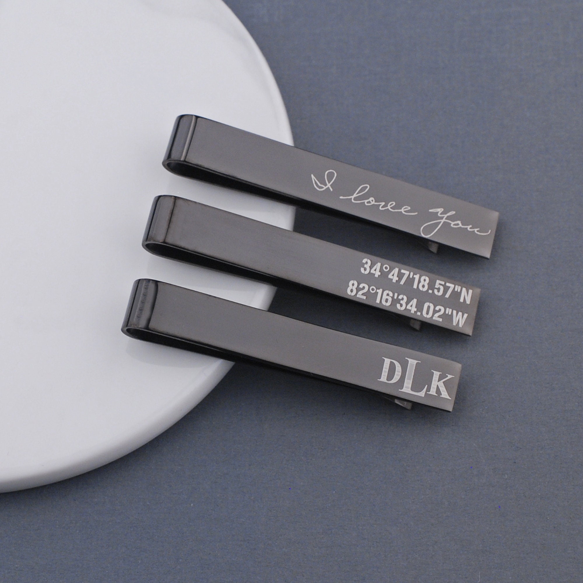 Design Your Own Tie Clip Custom Tie Bar Personalized Gift - Etsy