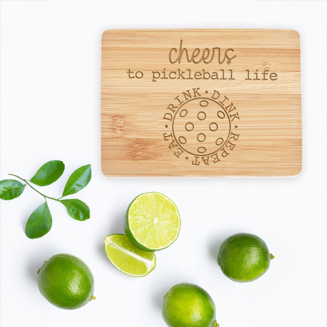 Pickleball Life Cutting Board, Pickleball Kitchen, Pickleball Custom ...