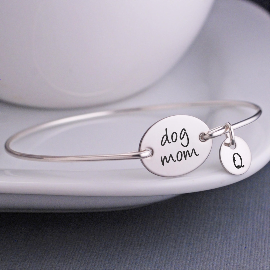 Dog Mom Jewelry, Bracelet for Dog Lover, Dog Mom Bracelet, Personalized ...