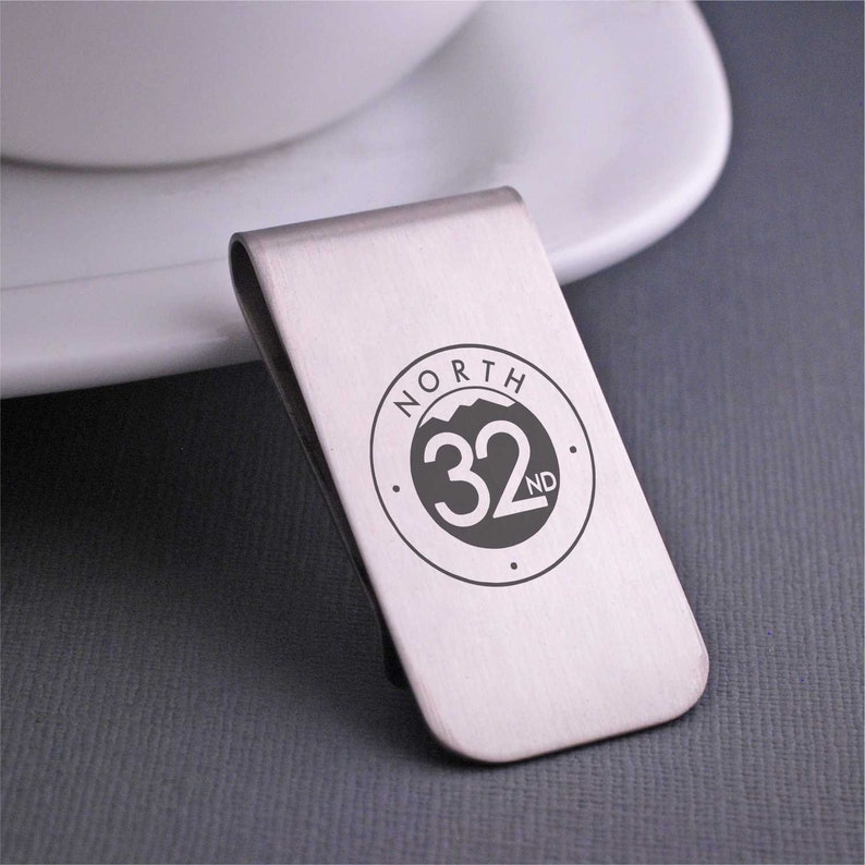 Business Logo Money Clip, Custom Engraved Logo Money Clip, Corporate ...