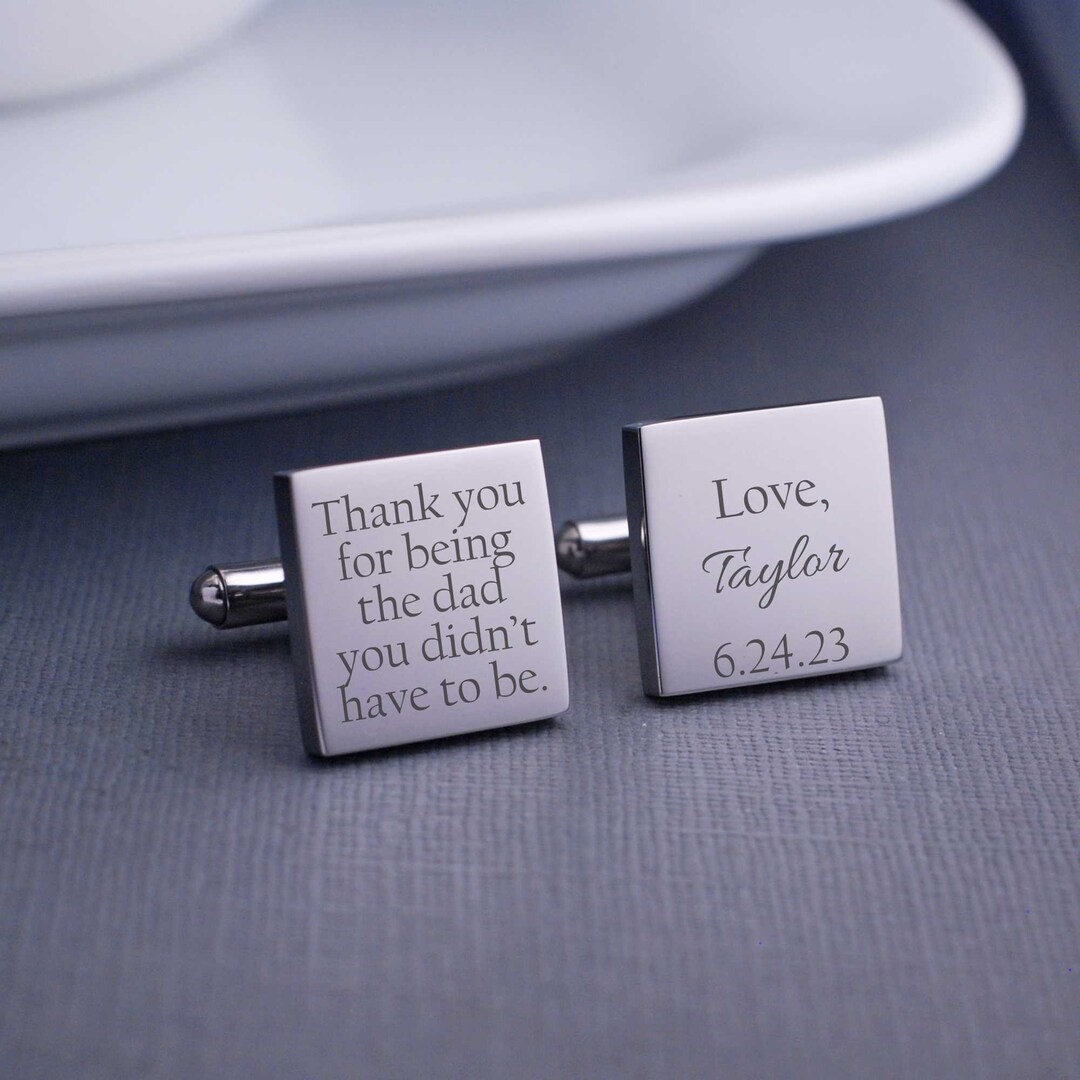 Stepfather of the Bride or Groom Cufflinks for Wedding, Father's Day ...