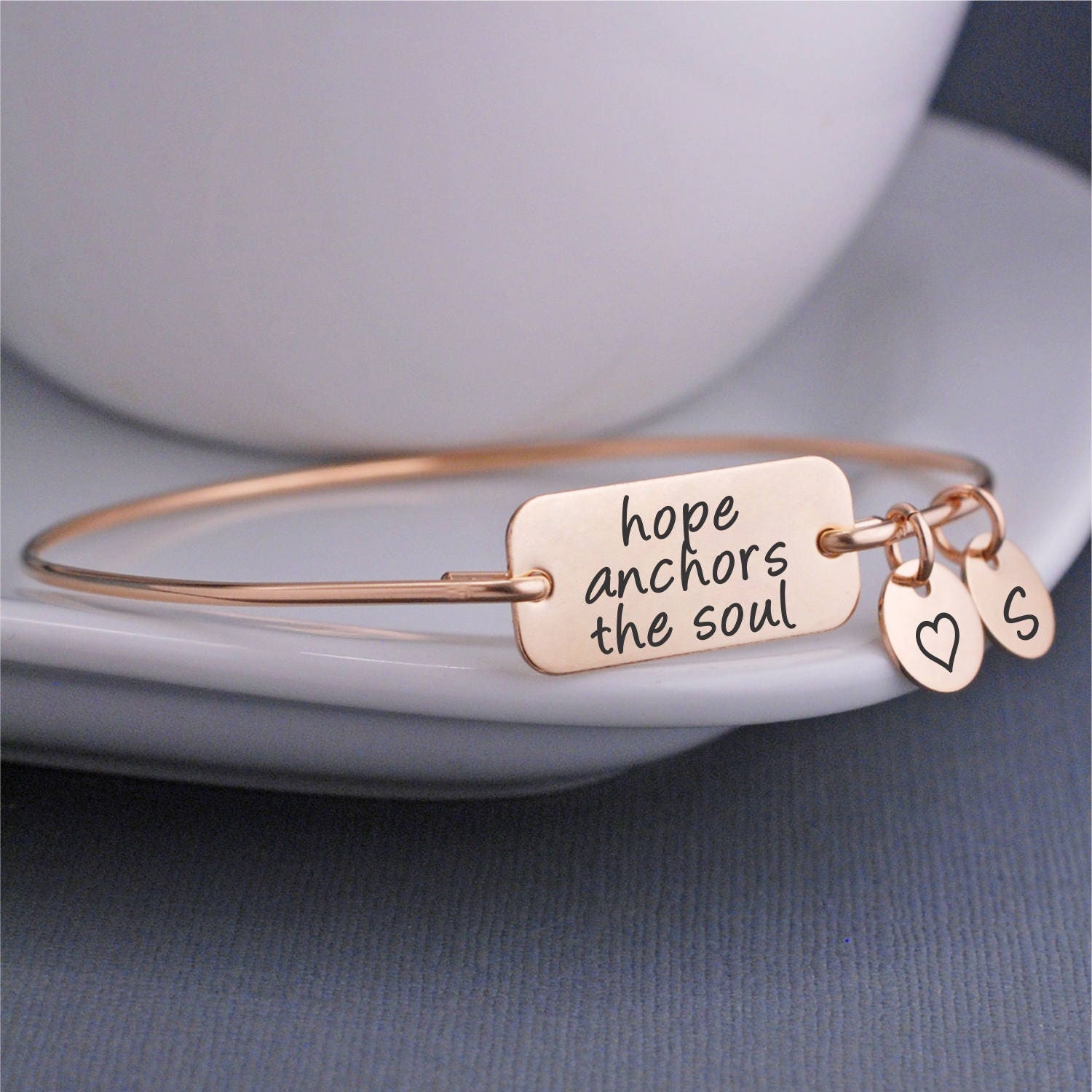 Hope Anchors the Soul Bracelet, Inspirational Jewelry, Anchor Bracelet ...