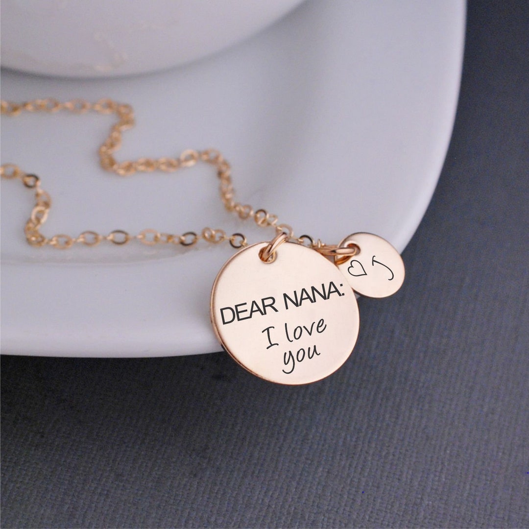 Nana Necklace, Dear Nana I Love You Necklace, Nana Mother's Day Gift ...
