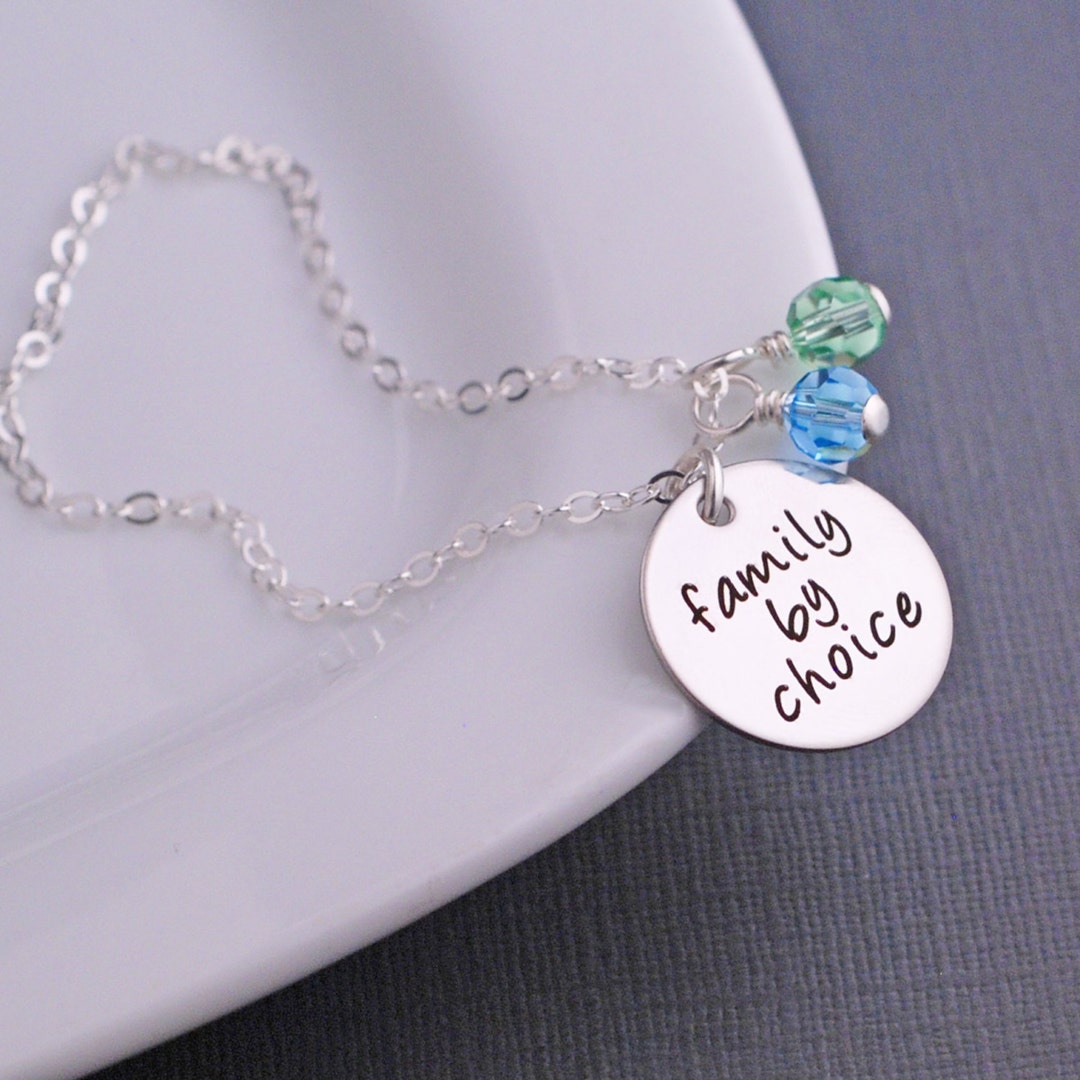 Family by Choice Necklace, Personalized Mother's Day, Adoption Jewelry ...