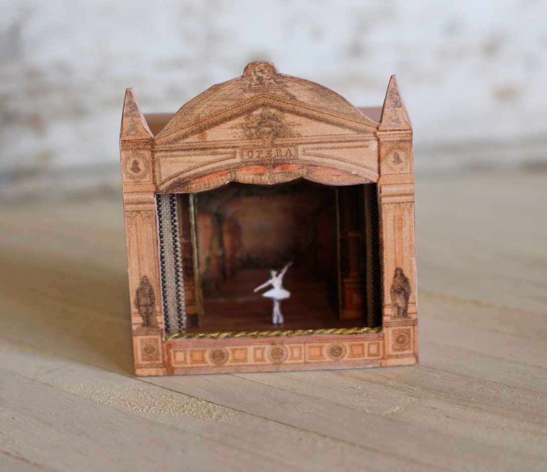 Dolls House Miniature Vintage Paper Toy Theatre Puppet 12th Scale - Etsy