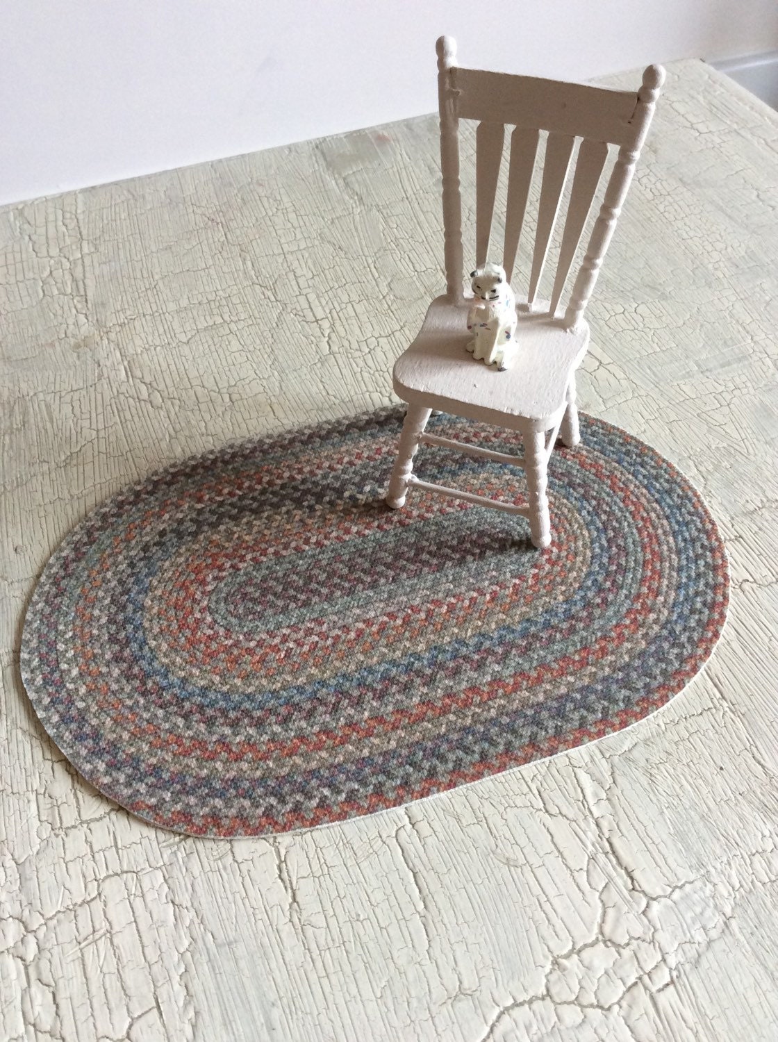 Dolls House Braided Rug. Multicoloured Large Size - Etsy