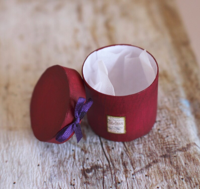 Dolls House Miniature Cherry Red Storage Box - Etsy