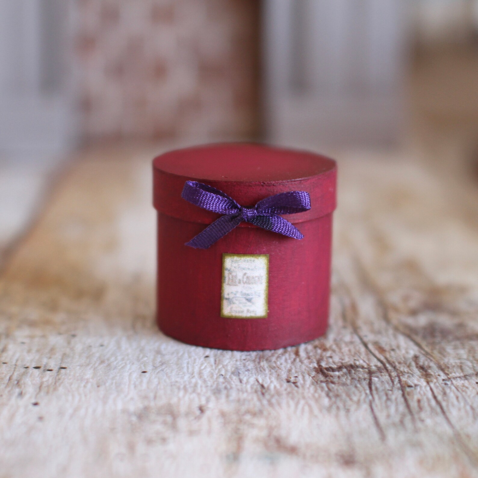 Dolls House Miniature Cherry Red Storage Box - Etsy