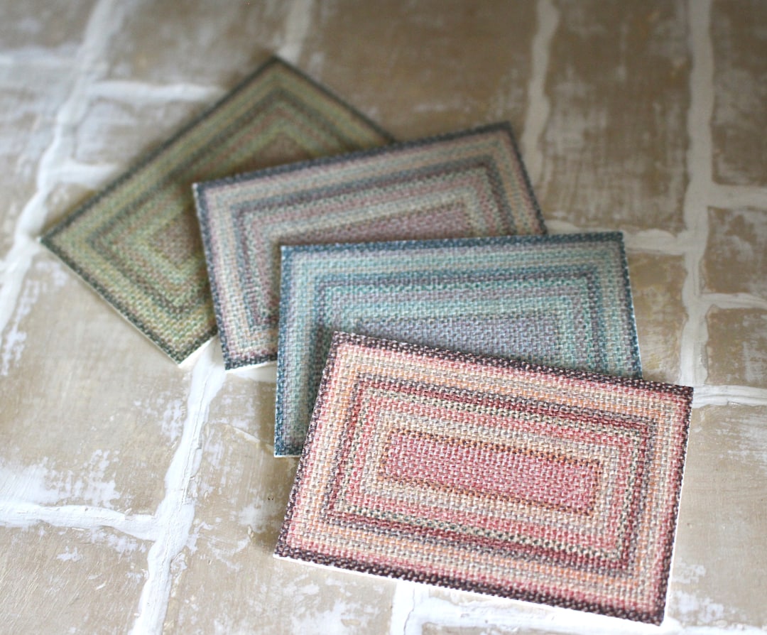 Dolls House Miniature Braided Doormat 12th Scale - Etsy