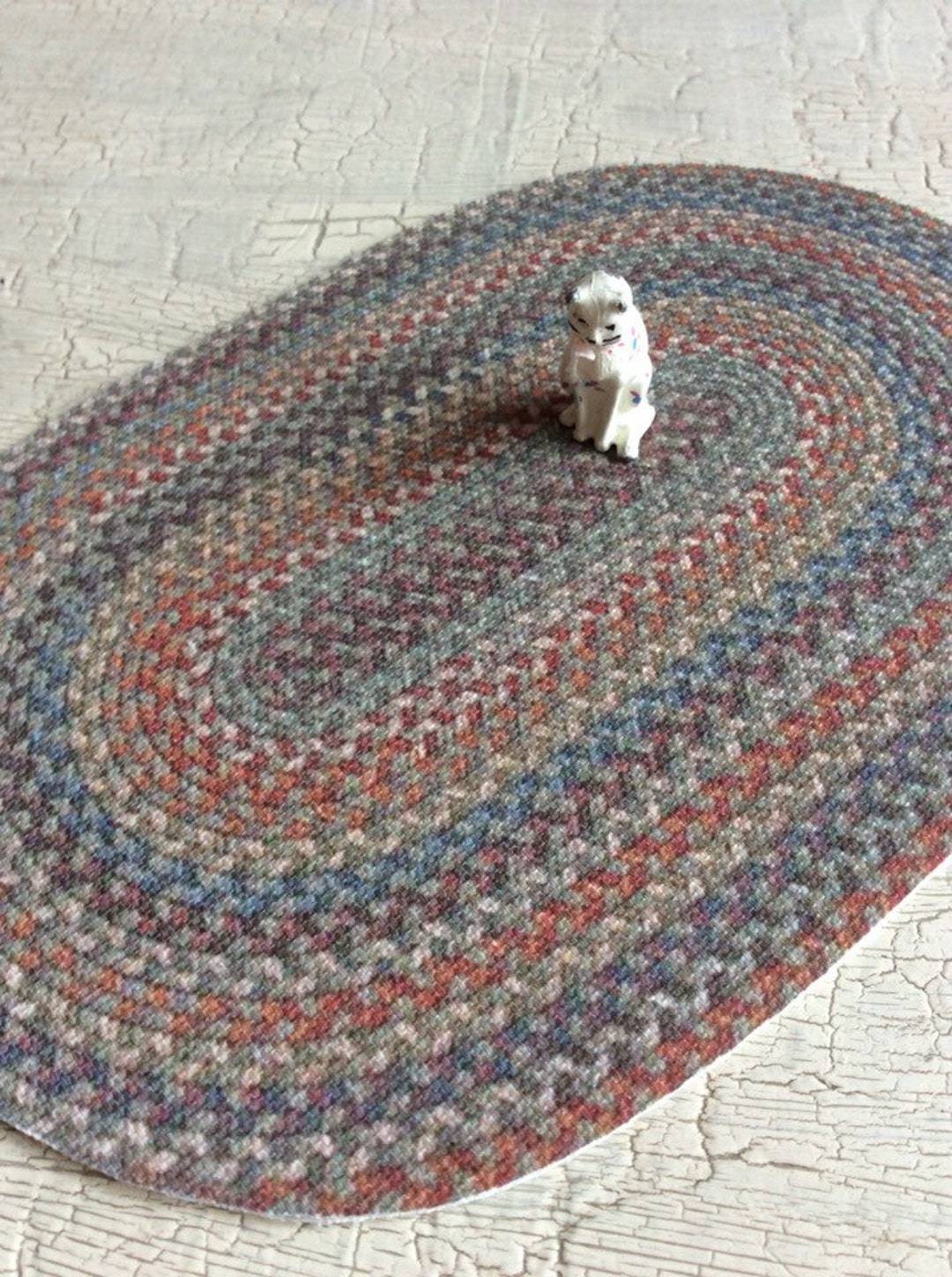 Dolls House Braided Rug. Multicoloured Large Size - Etsy