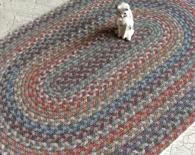 Dolls House Braided Rug. Multicoloured Large Size - Etsy