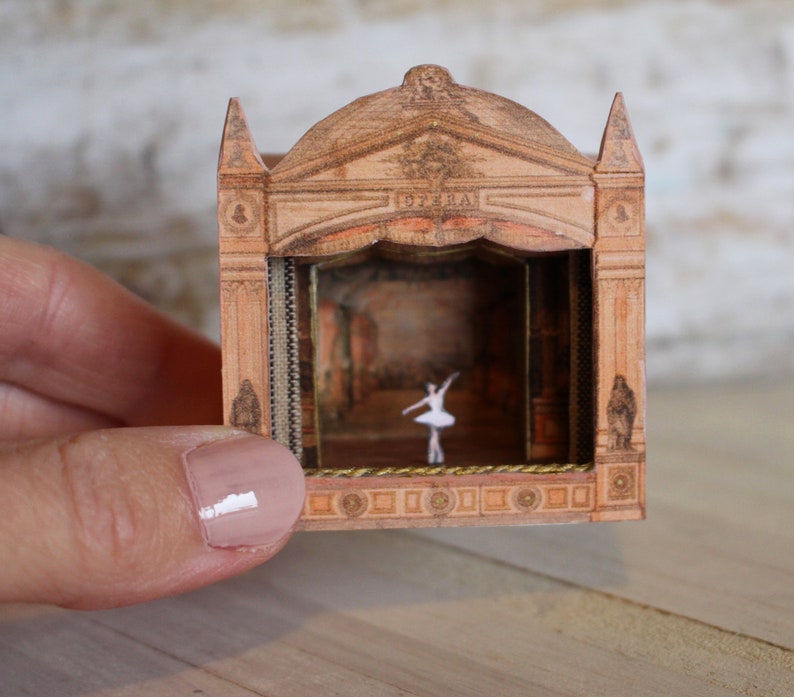 Dolls House Miniature Vintage Paper Toy Theatre Puppet 12th Scale - Etsy UK