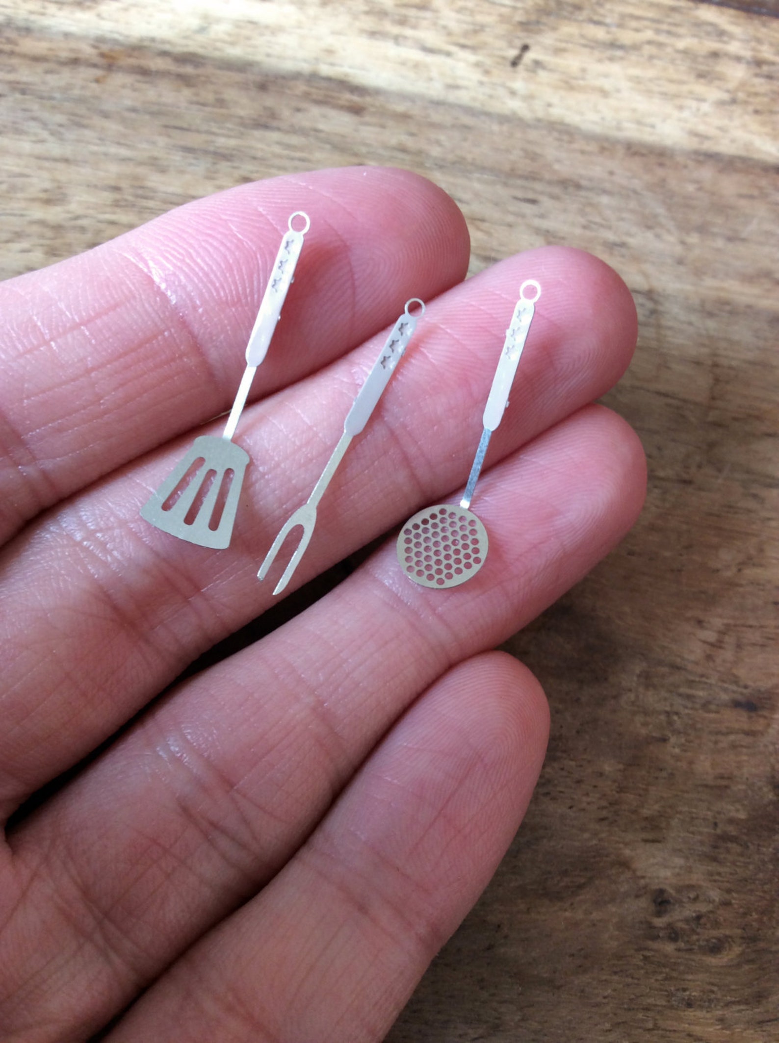 Dolls House Miniature Utensils Rack Set in Nude Colourway - Etsy