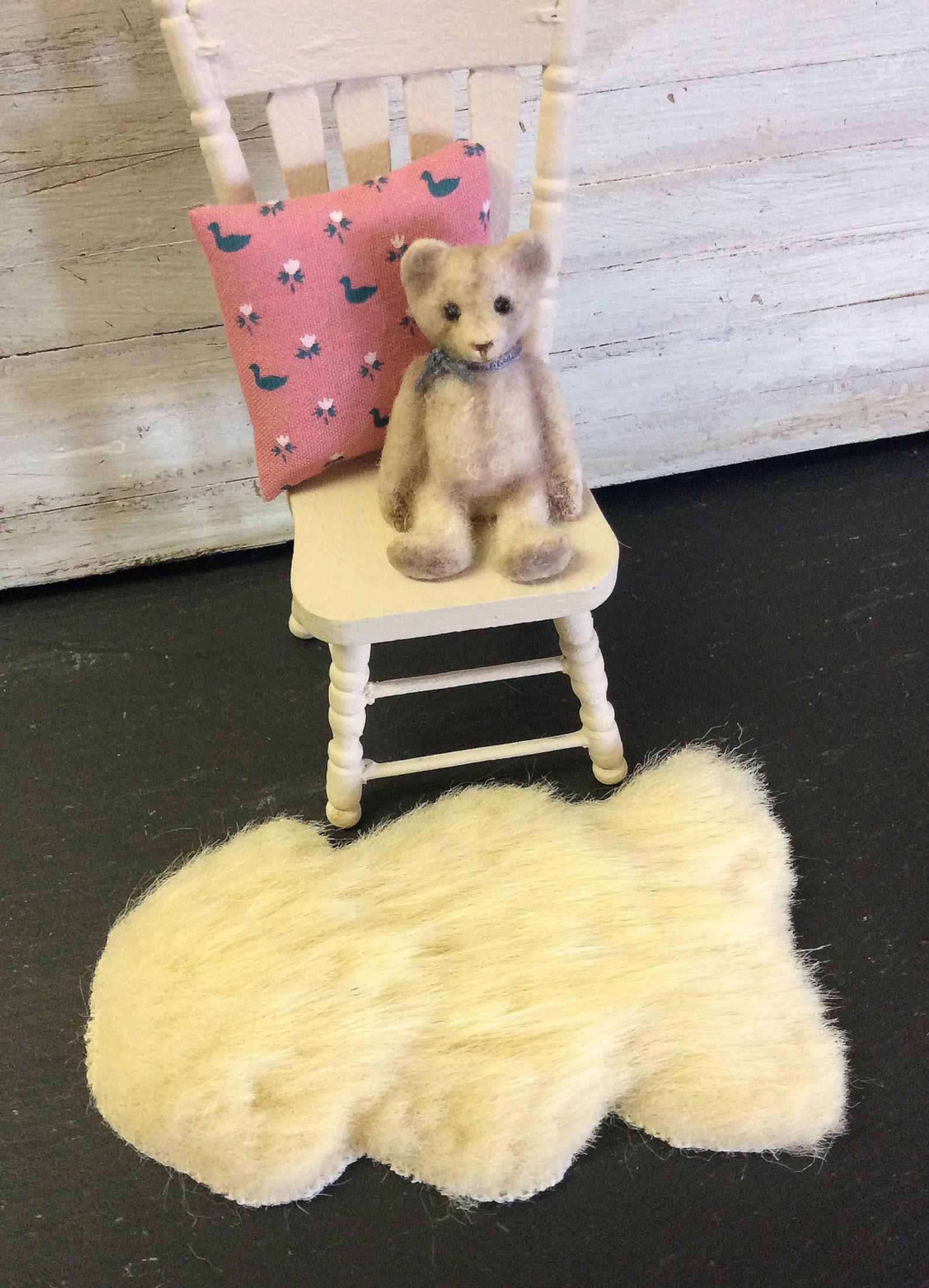 Dolls House Miniature Sheepskin Faux Fur Rug - Etsy UK