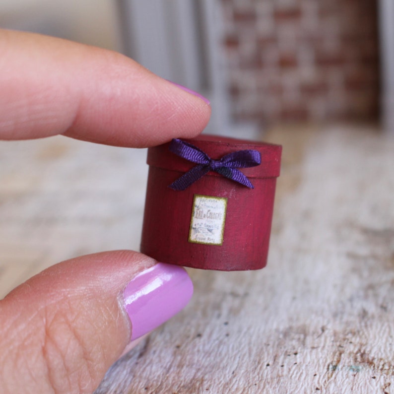 Dolls House Miniature Cherry Red Storage Box - Etsy