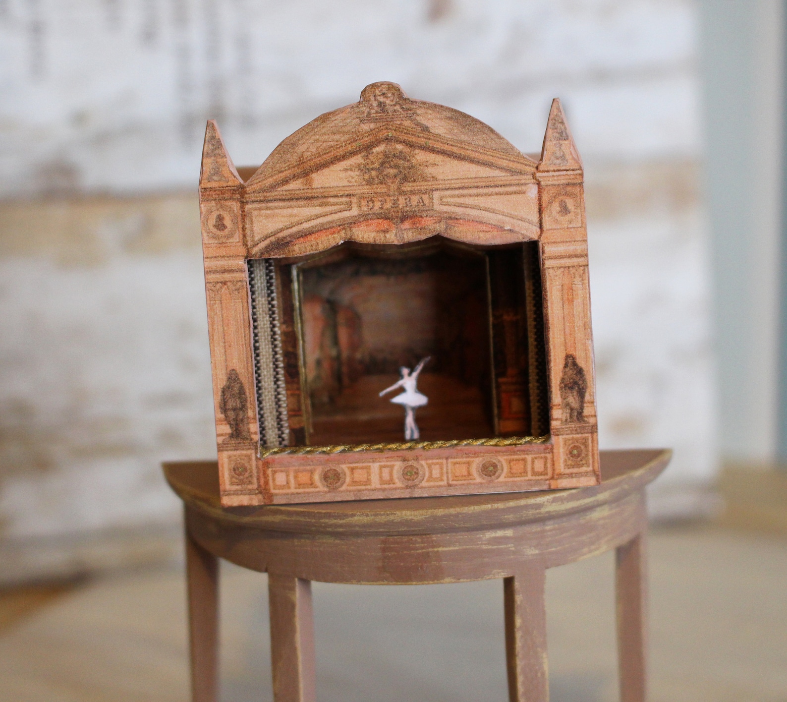 Dolls House Miniature Vintage Paper Toy Theatre Puppet 12th Scale - Etsy UK