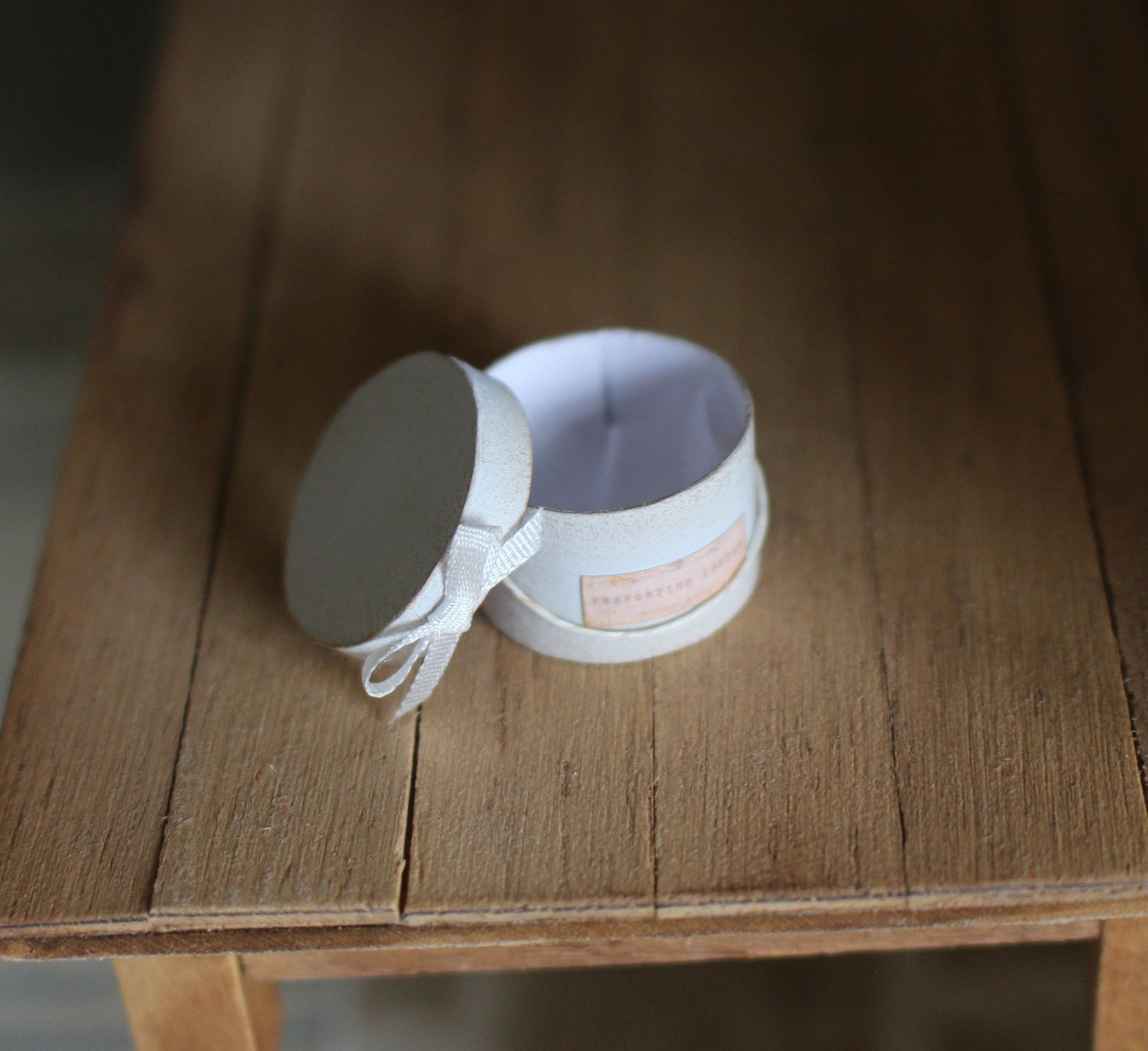 Dolls House Miniature Pale Blue Hat Box 24th Scale - Etsy