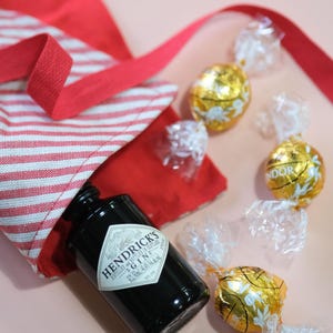 Eco-friendly Reusable Linen Christmas Candy Cane Cracker - Festive Self ...