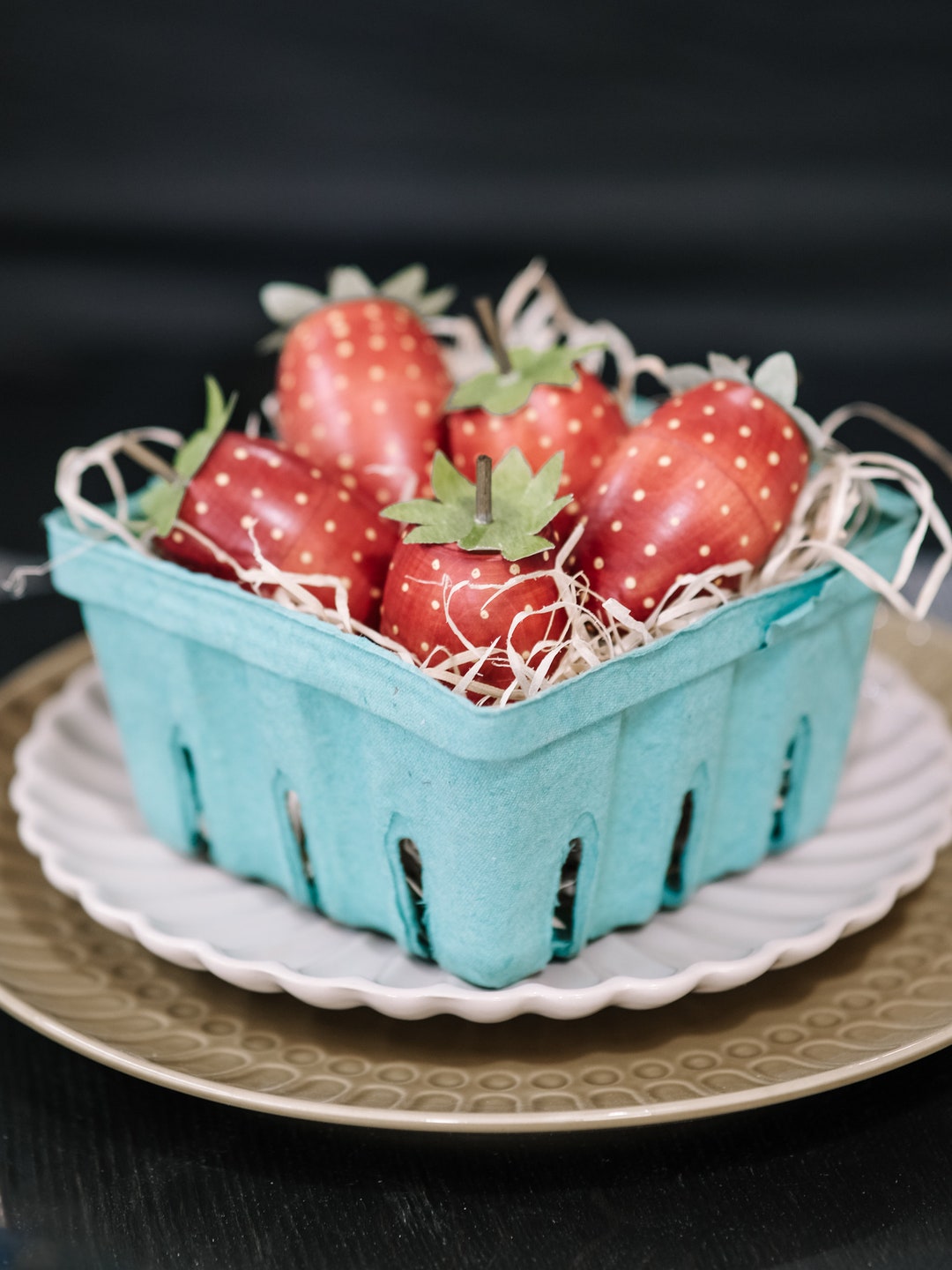 Hand-painted Wooden Strawberry Punnet With Secret Compartment ...