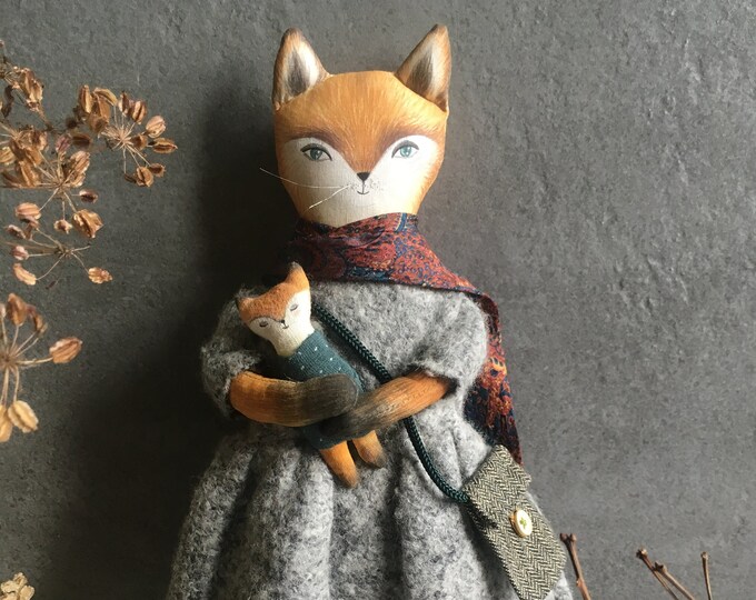 Collectible Handcrafted Fox: Adorable Plush Animals Family - Create ...