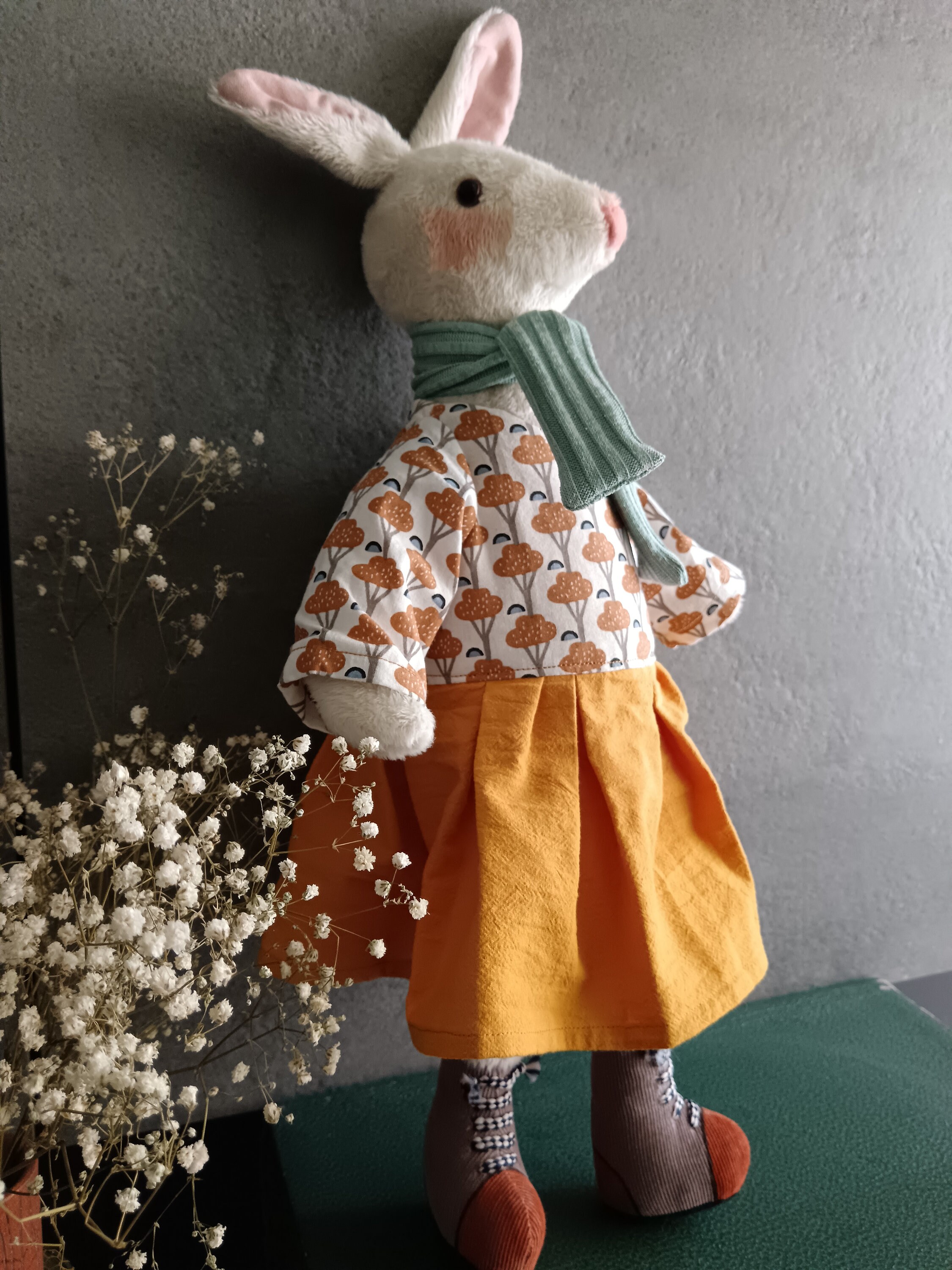 Bunny Soft Toy, Cute Pink Bunny Plush, Handmade Toy, Long-eared Rabbit ...