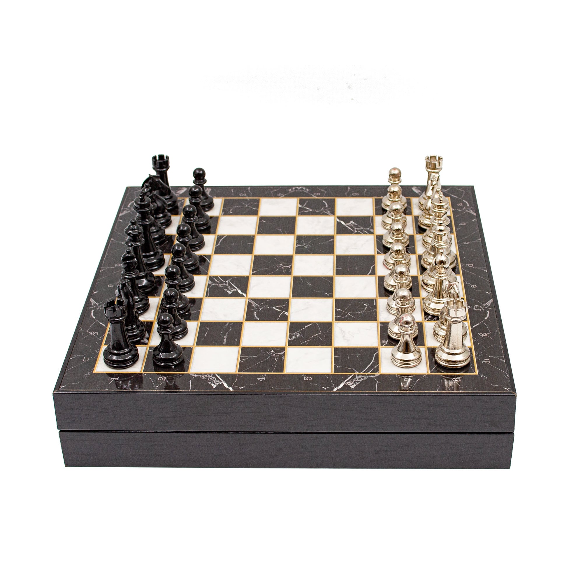 Black Chess Set With Storage Classic Chess Pieces Best Gifts for Him ...