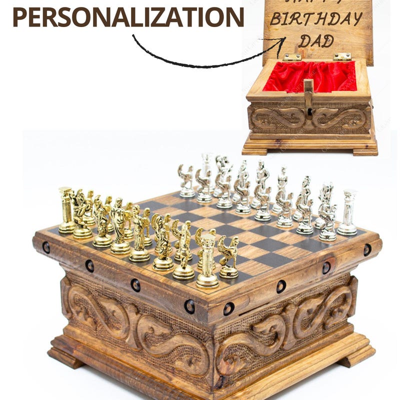 Engraved Chess Board - Etsy