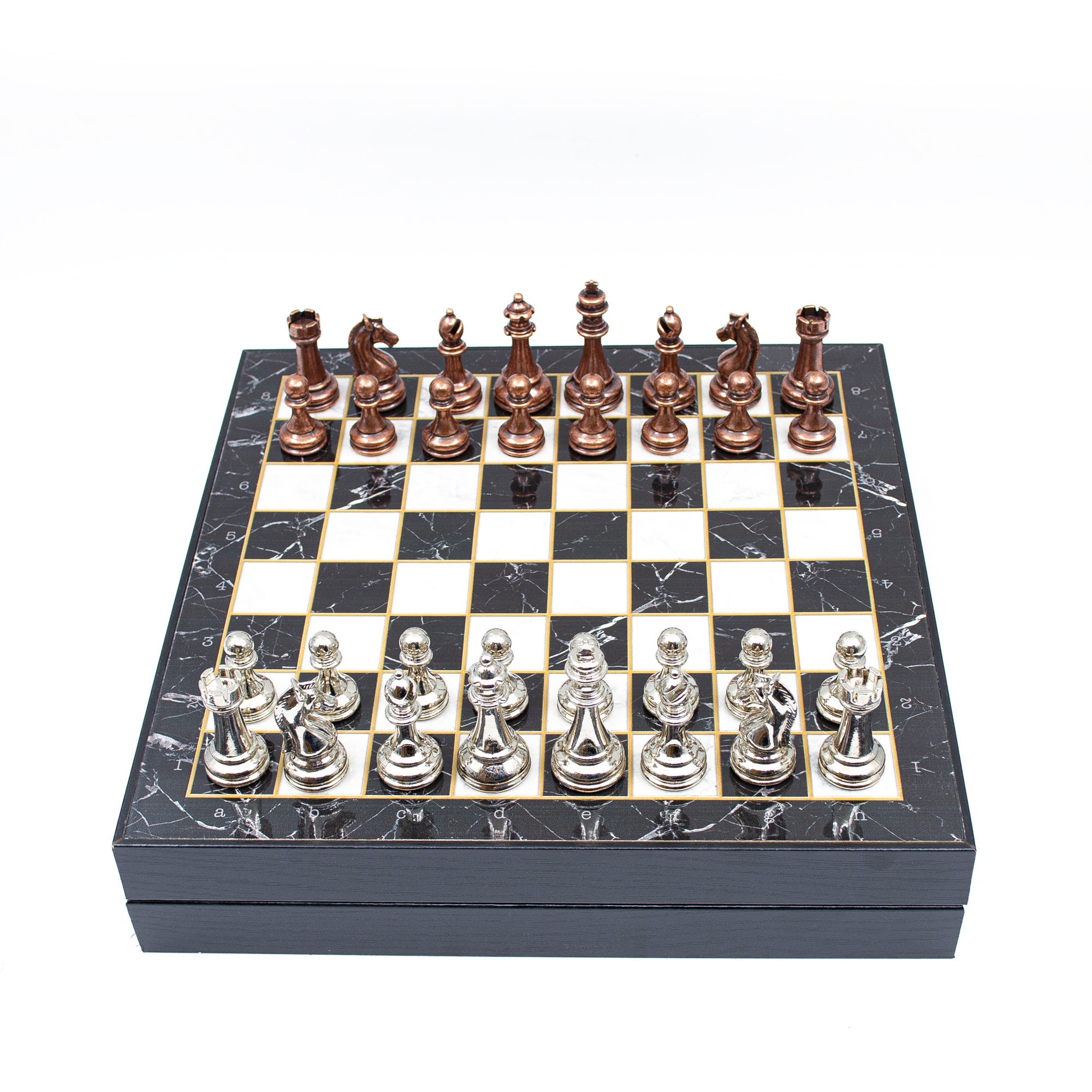 Black Chess Set With Storage Classic Chess Pieces Best Gifts for Him ...