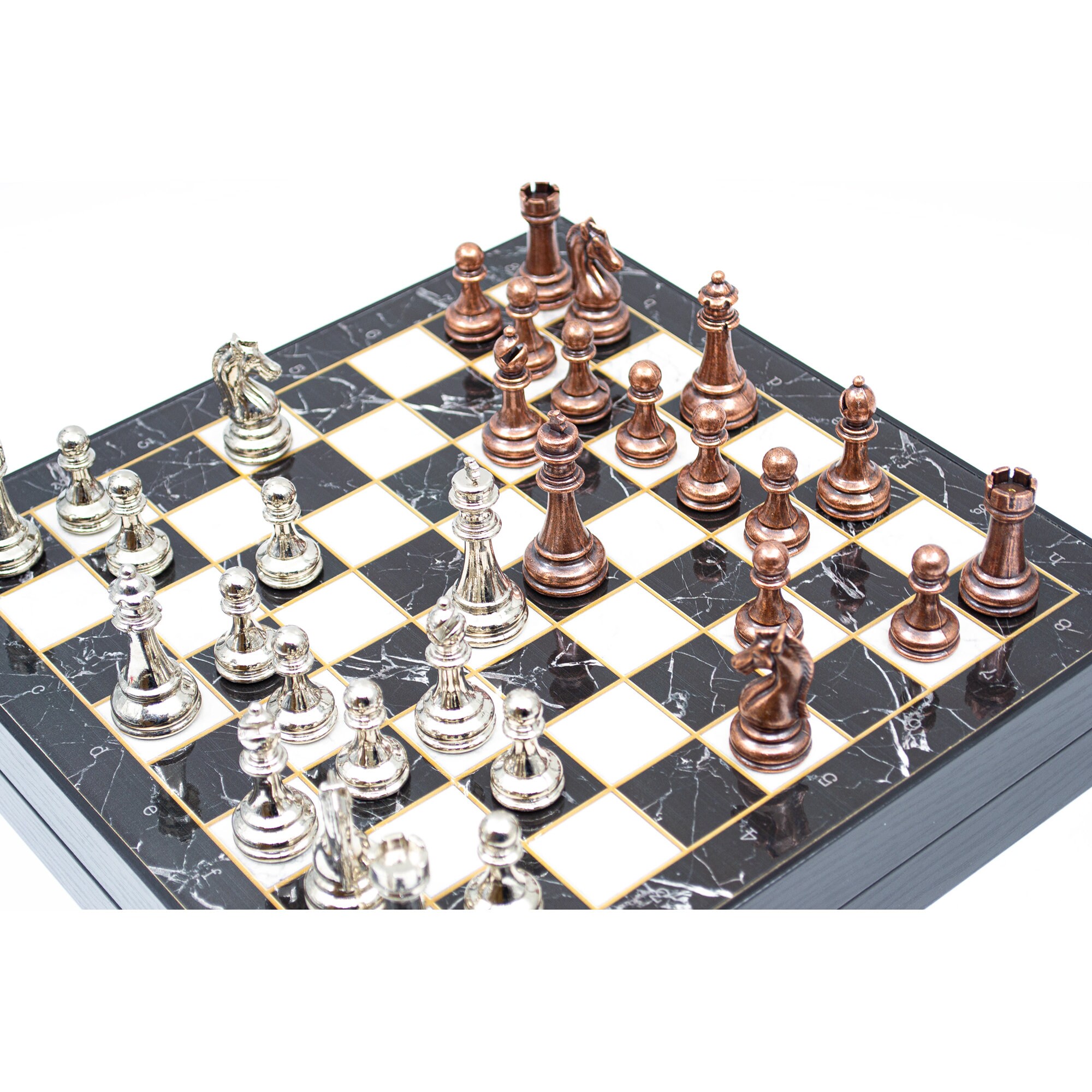 Black Chess Set With Storage Classic Chess Pieces Best Gifts for Him ...