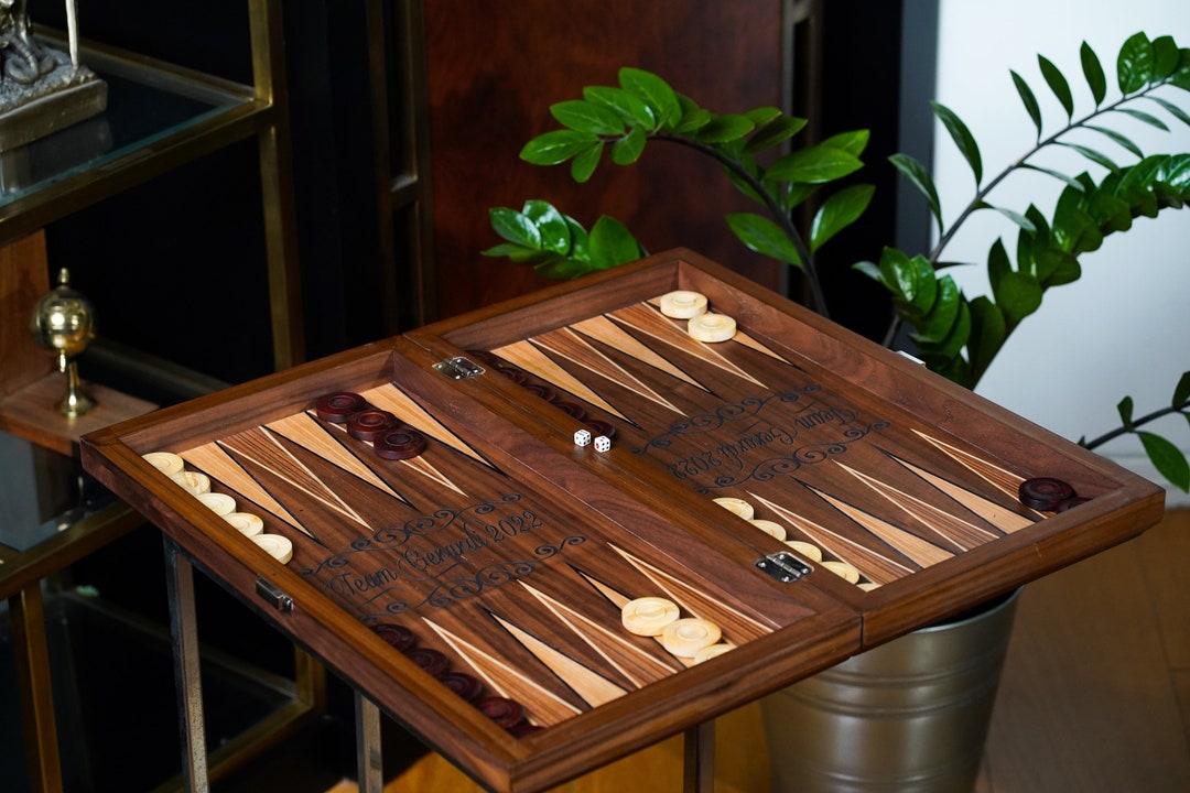 Premium Wooden Handmade Backgammon Board Set Custom Backgammon Board ...