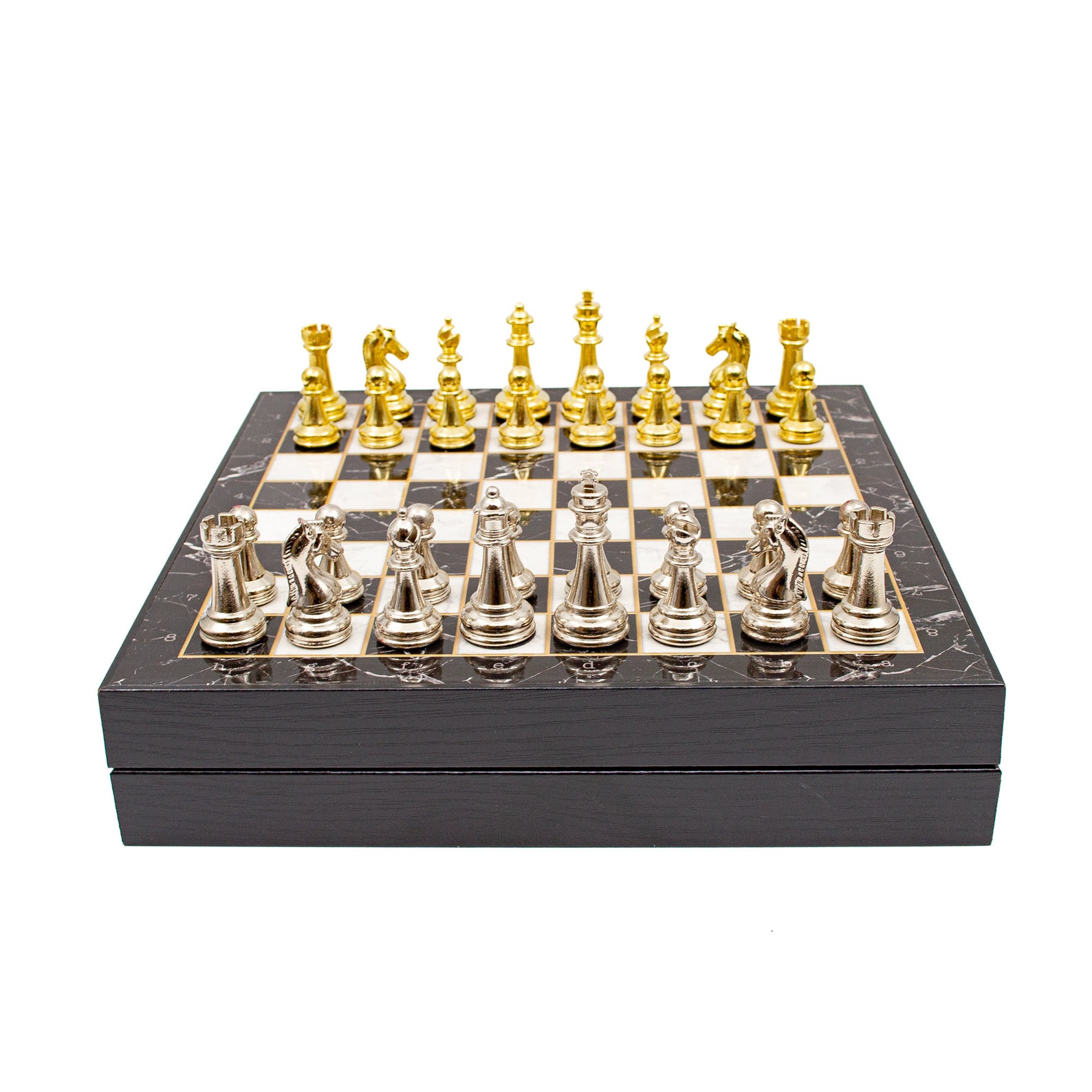 Black Chess Set With Storage Classic Chess Pieces Best Gifts for Him ...