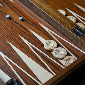 Wooden Backgammon Board Set Custom Backgammon Board Turkish Tavla ...