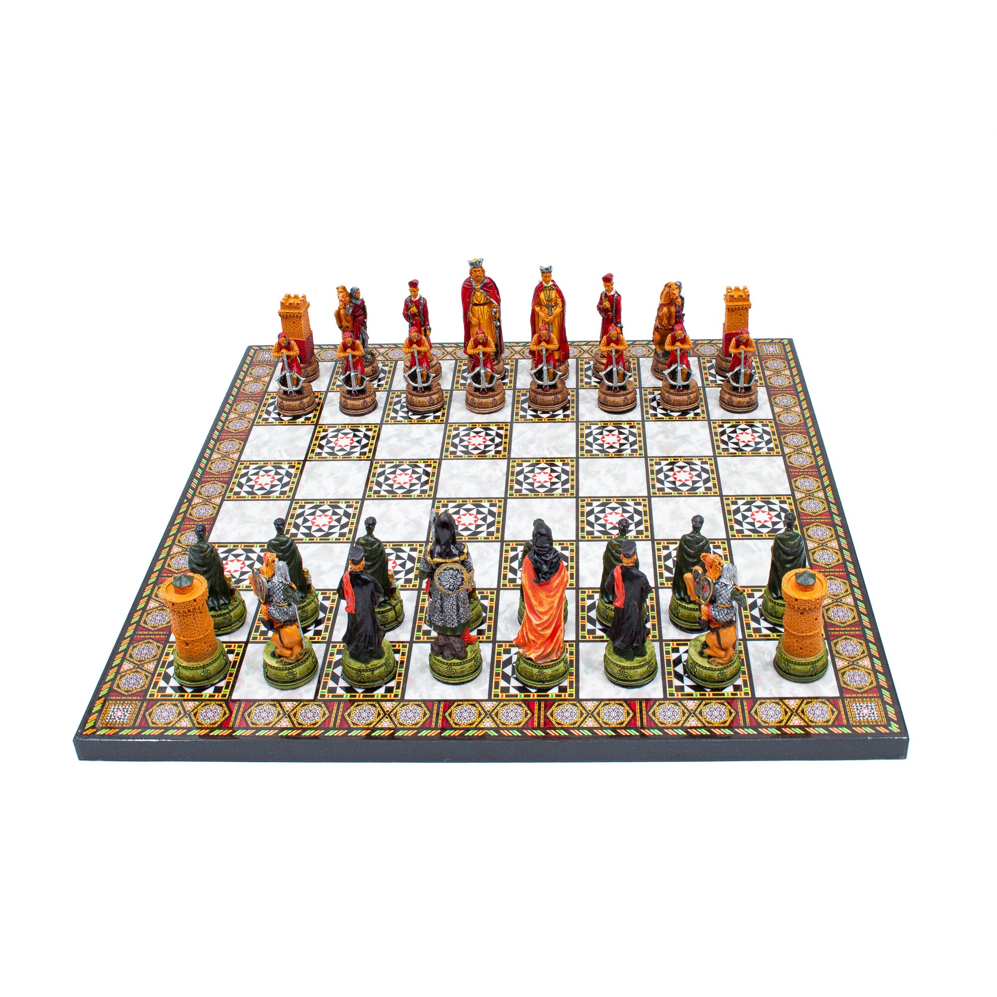 Unique Chess Set With Camelot Chess Pieces or Crusaders Themed Figures ...
