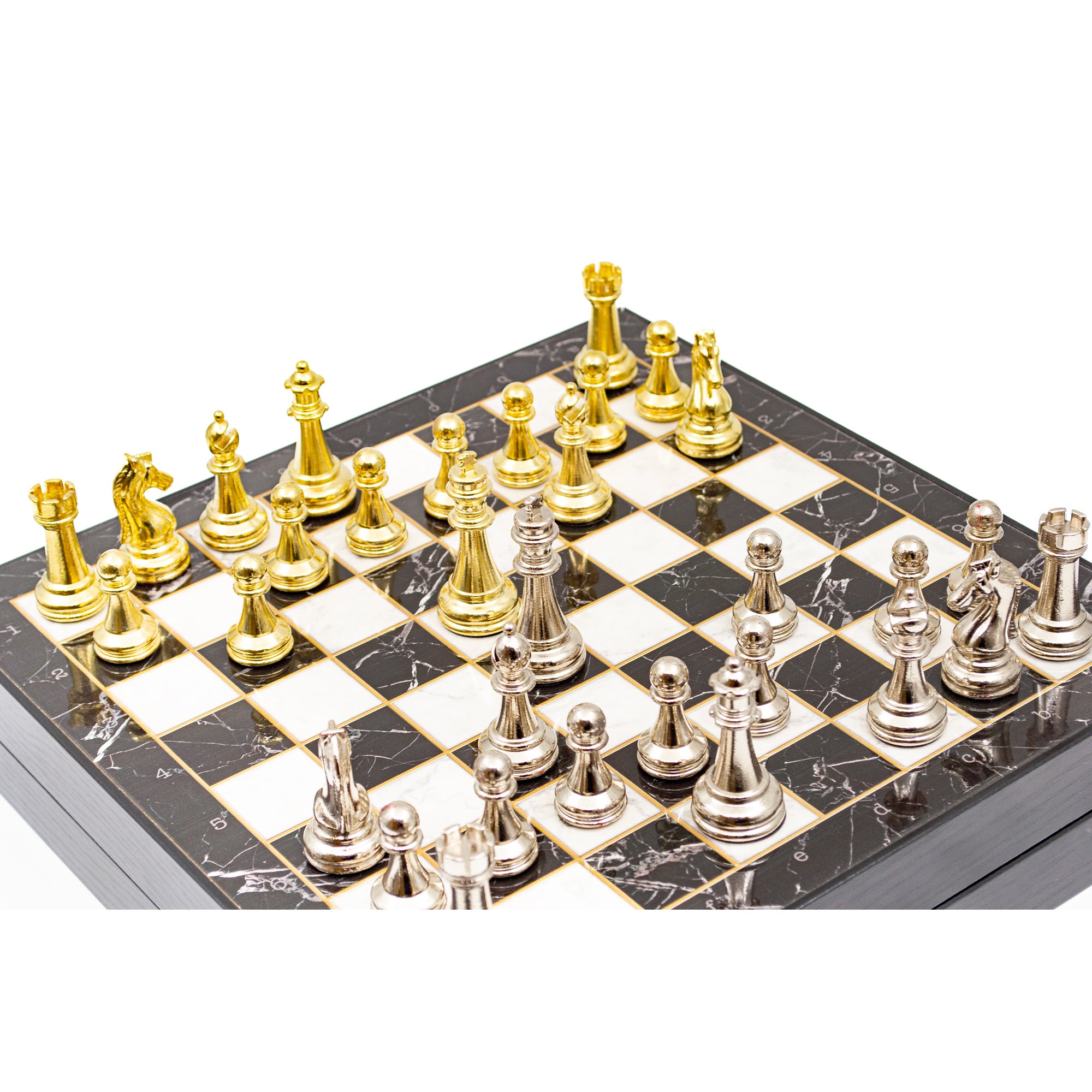 Black Chess Set With Storage Classic Chess Pieces Best Gifts for Him ...