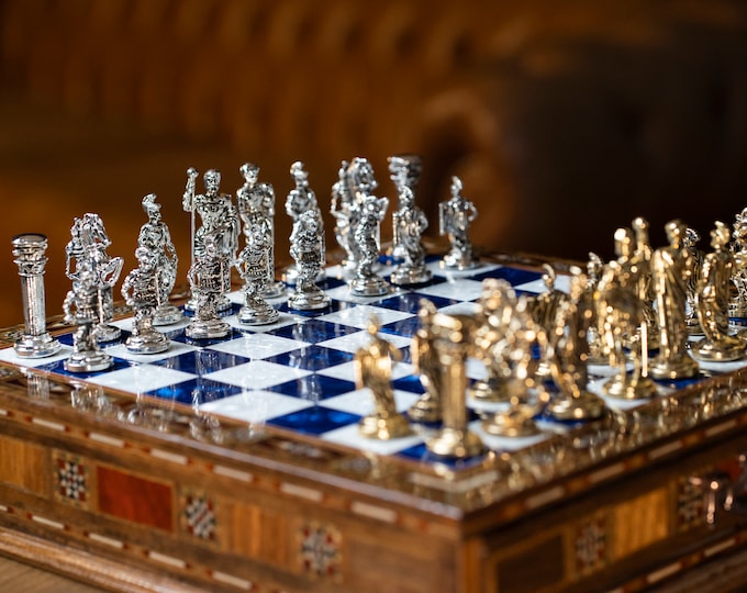 50 CALIBER BULLET Shell Chess Set With Steel Board - Etsy