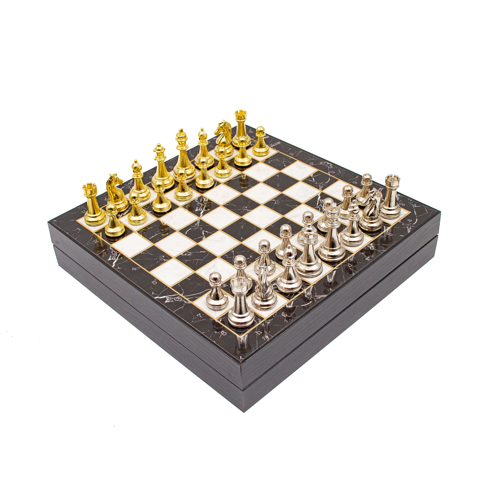 Black Chess Set With Storage Classic Chess Pieces Best Gifts for Him ...