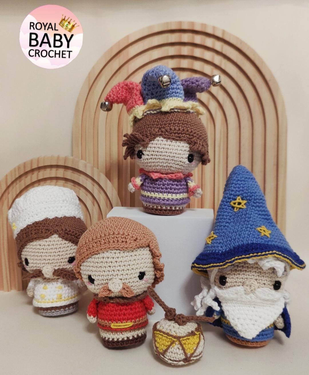 Amigurumi Doll/toy Chef, Joker, Drumboy and Astronomer From the Royal ...