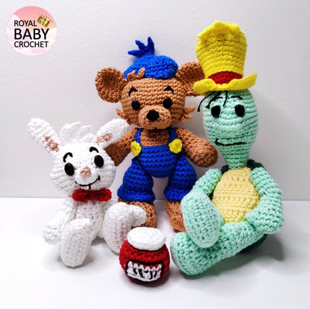 Bamse and His Friends Bamse, Lille Skutt & Skalman amigurumi Toys ...
