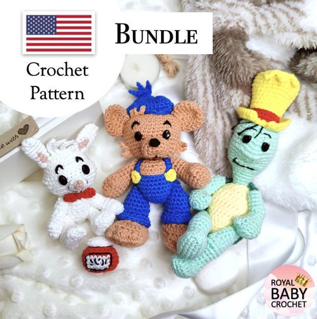 Bamse and His Friends - Lille Skutt & Skalman (crochet Pattern in ...