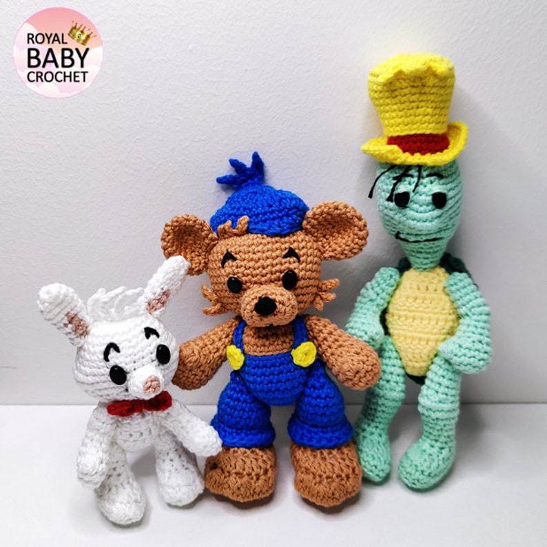 Bamse and His Friends Bamse, Lille Skutt & Skalman amigurumi Toys ...