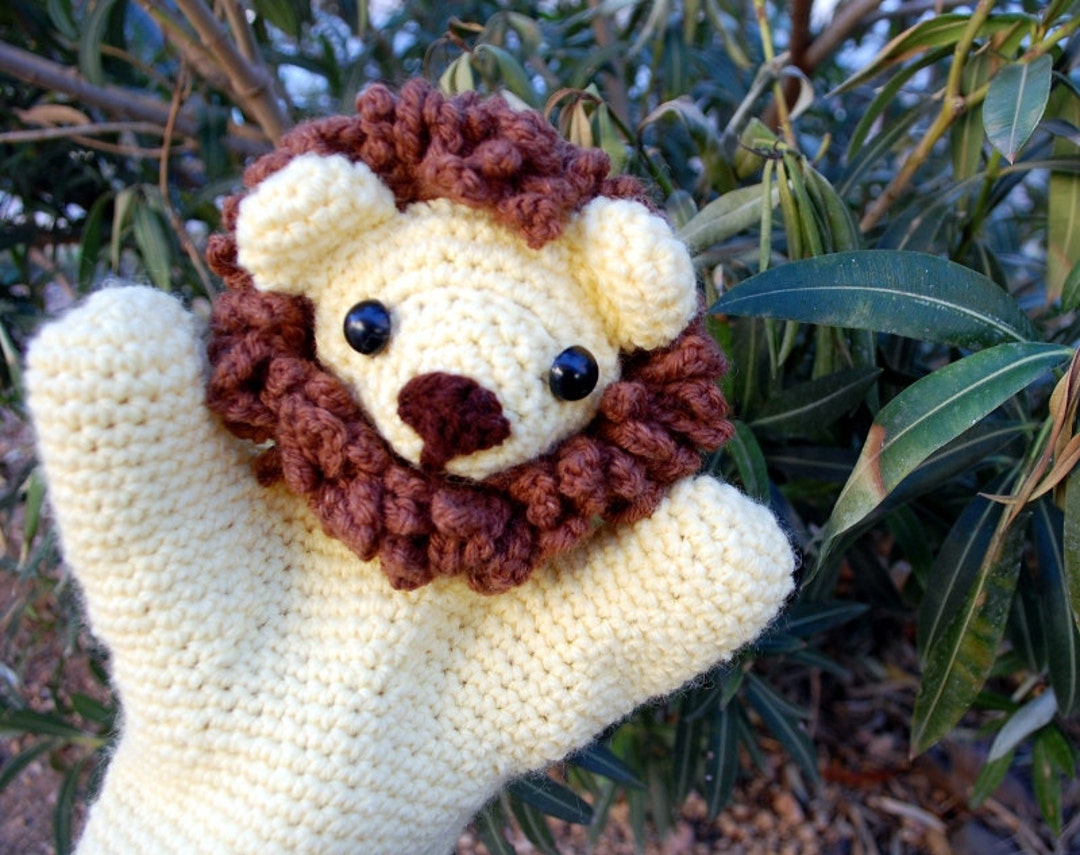 Cuddly Lion Hand Puppet Crochet Pattern PDF - Etsy