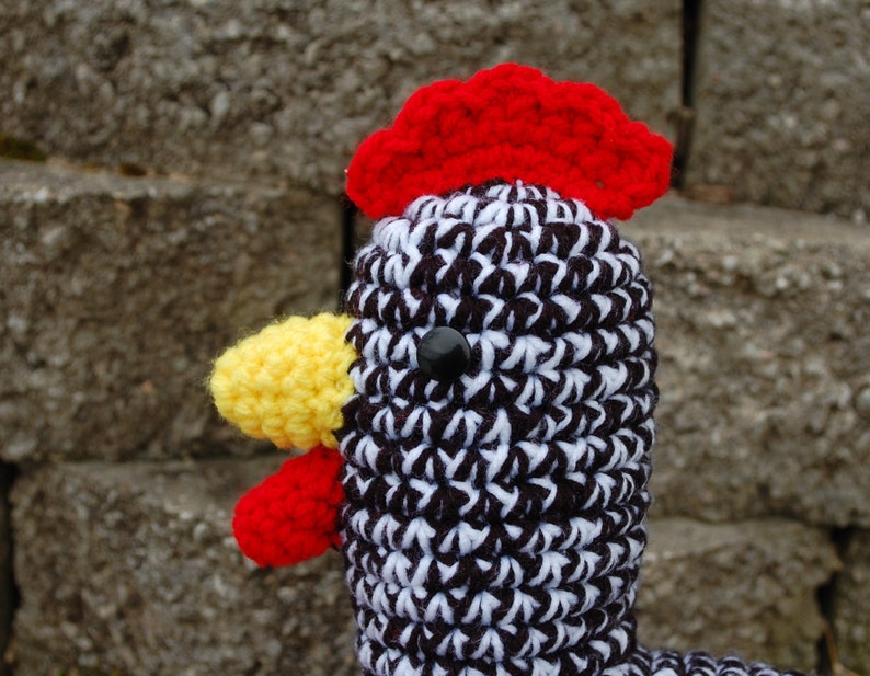 Big Fat Hen Crochet Pattern PDF INSTANT DOWNLOAD Chicken Barred Rock ...