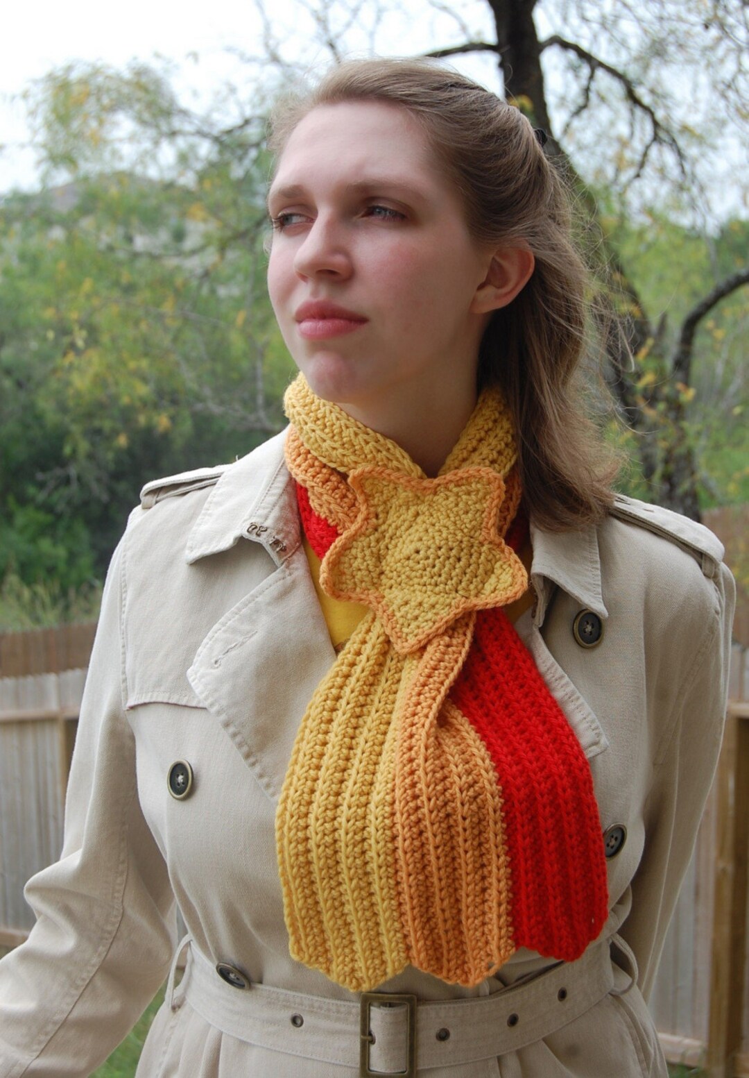 Shooting Starf Crochet Star Scarf Pattern PDF - Etsy