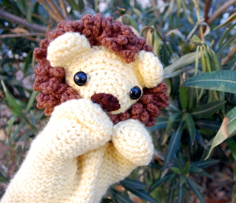 Cuddly Lion Hand Puppet Crochet Pattern PDF - Etsy