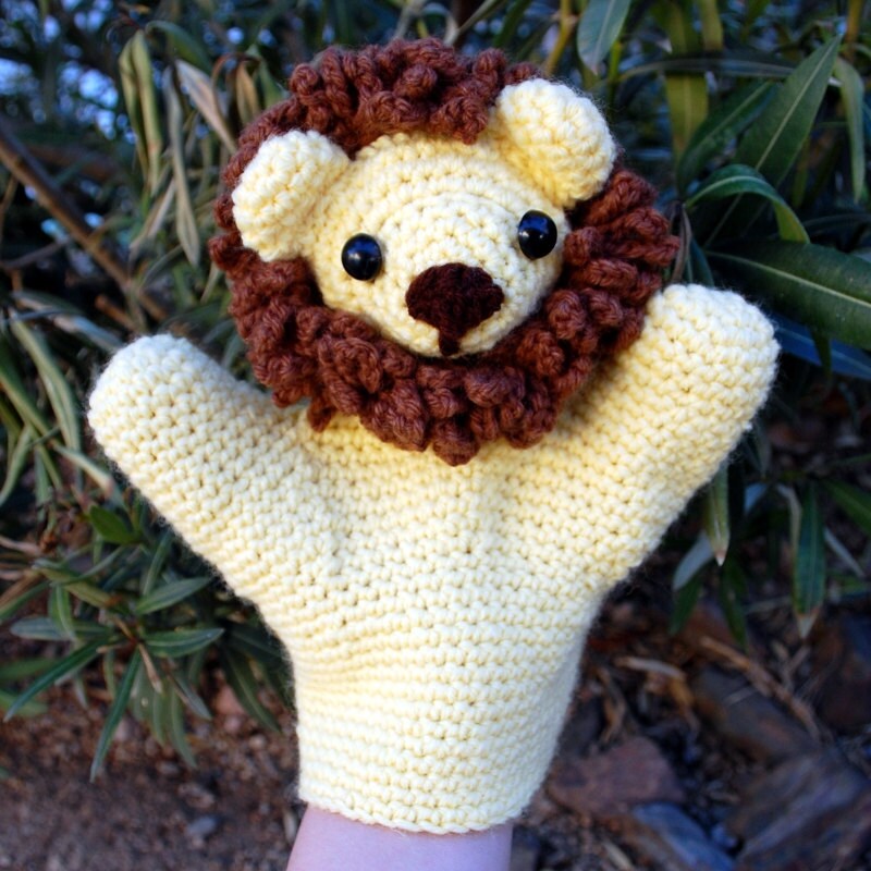 Cuddly Lion Hand Puppet Crochet Pattern PDF - Etsy